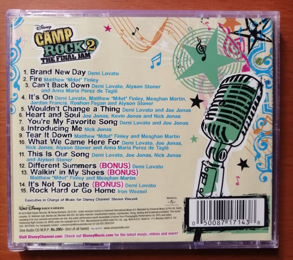 CAMP ROCK 2 - Hindi Audio Cd - Audio CDs World