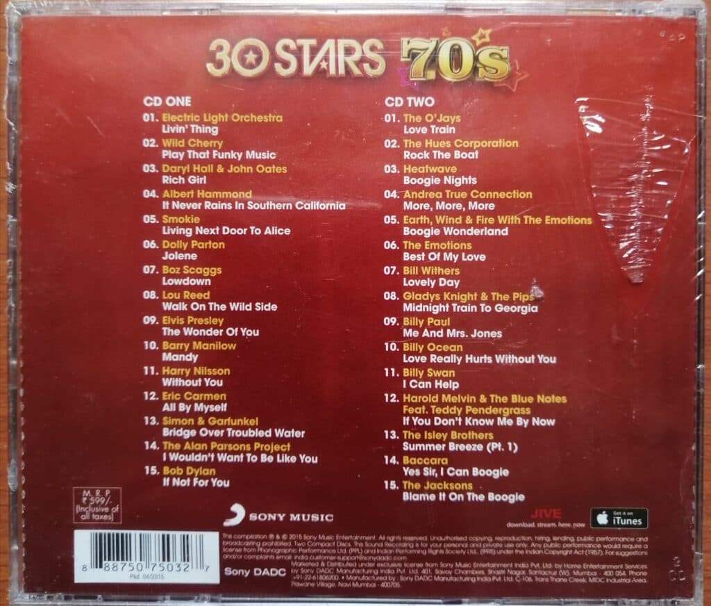 30 STARS 70S - English Album Audio 2CD Pack - Audio CDs World